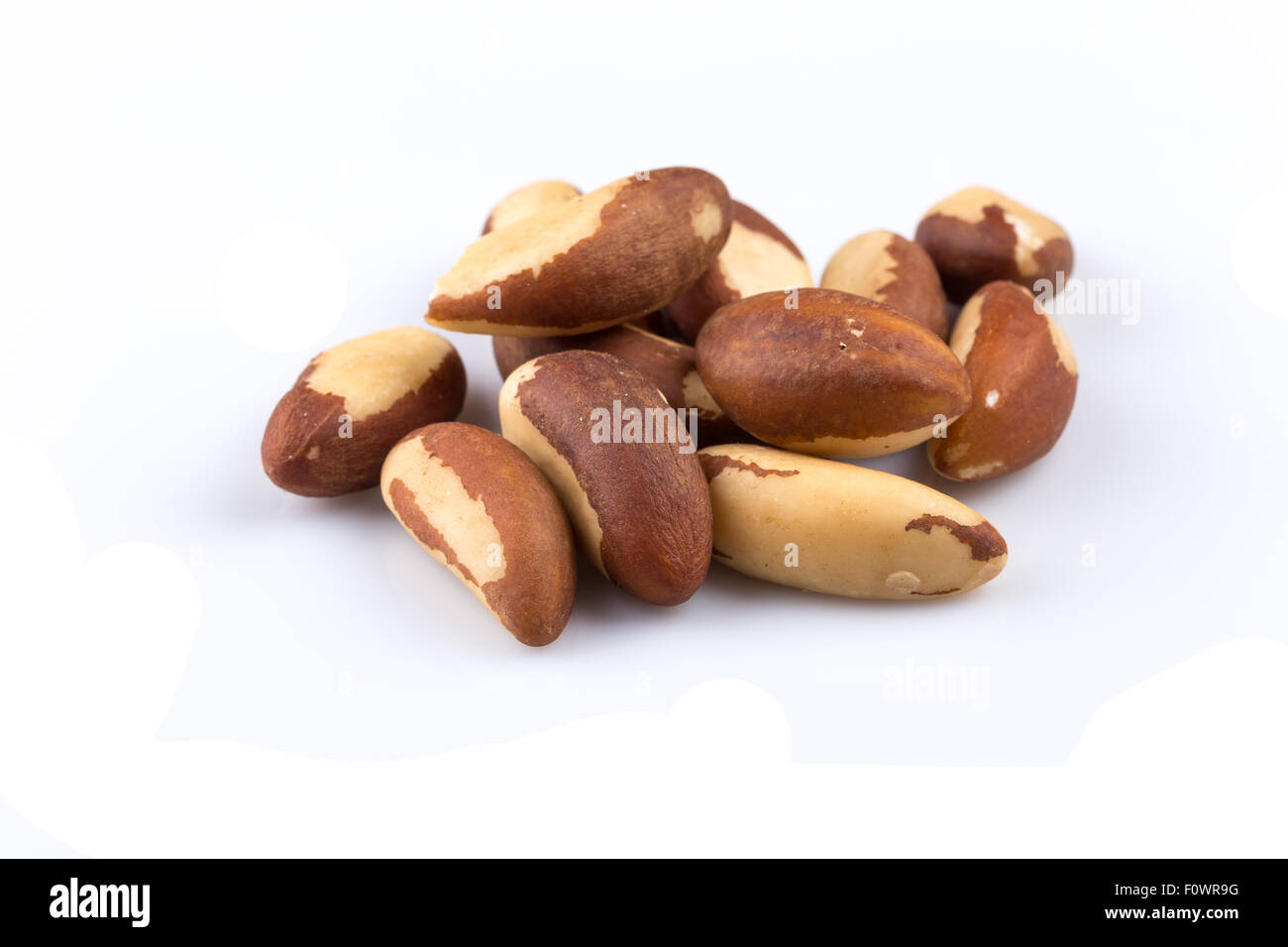 Brazil Nuts Close-up Isolated on White Background Stock Photo - Alamy