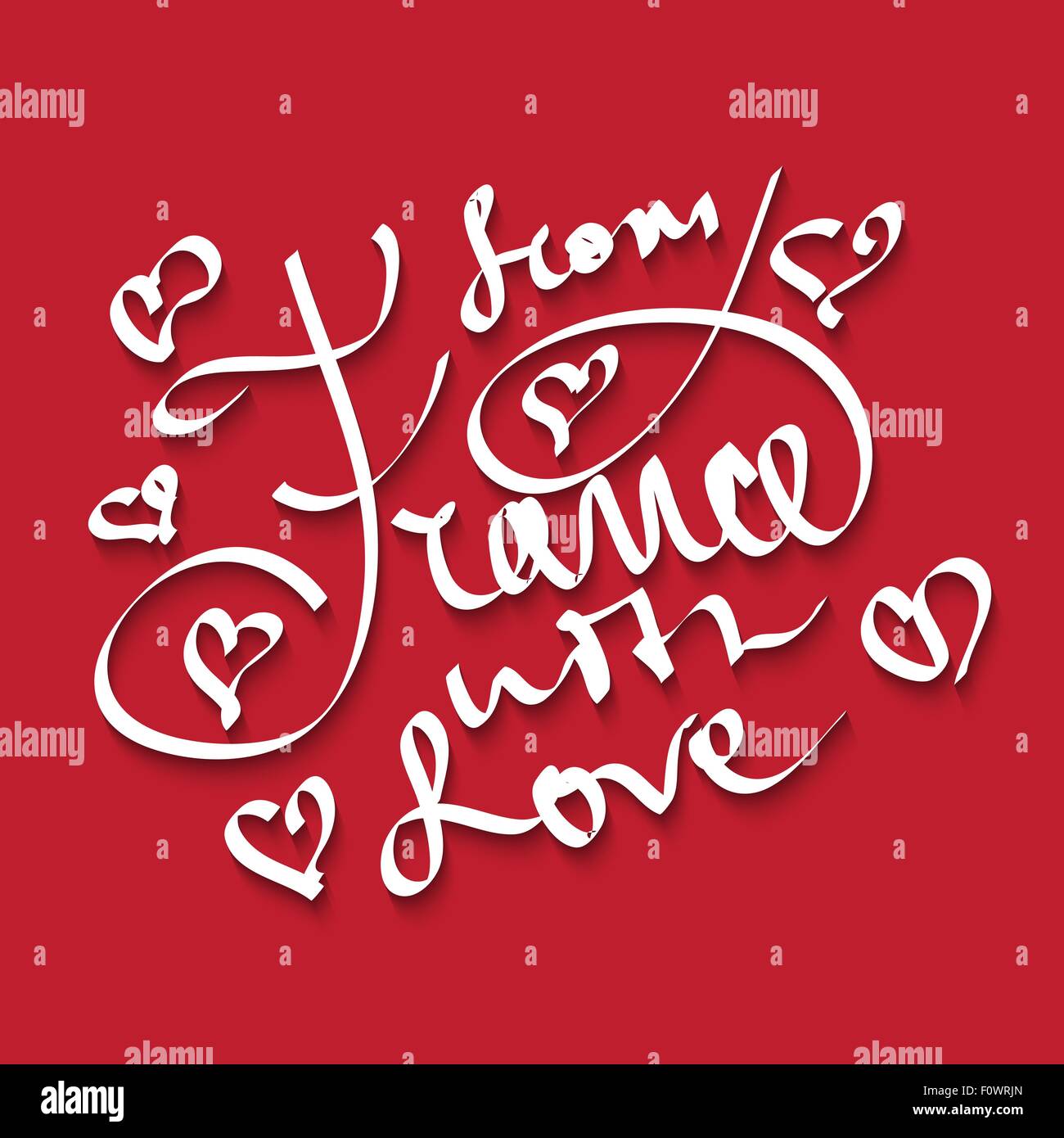 Love france design hi-res stock photography and images - Alamy