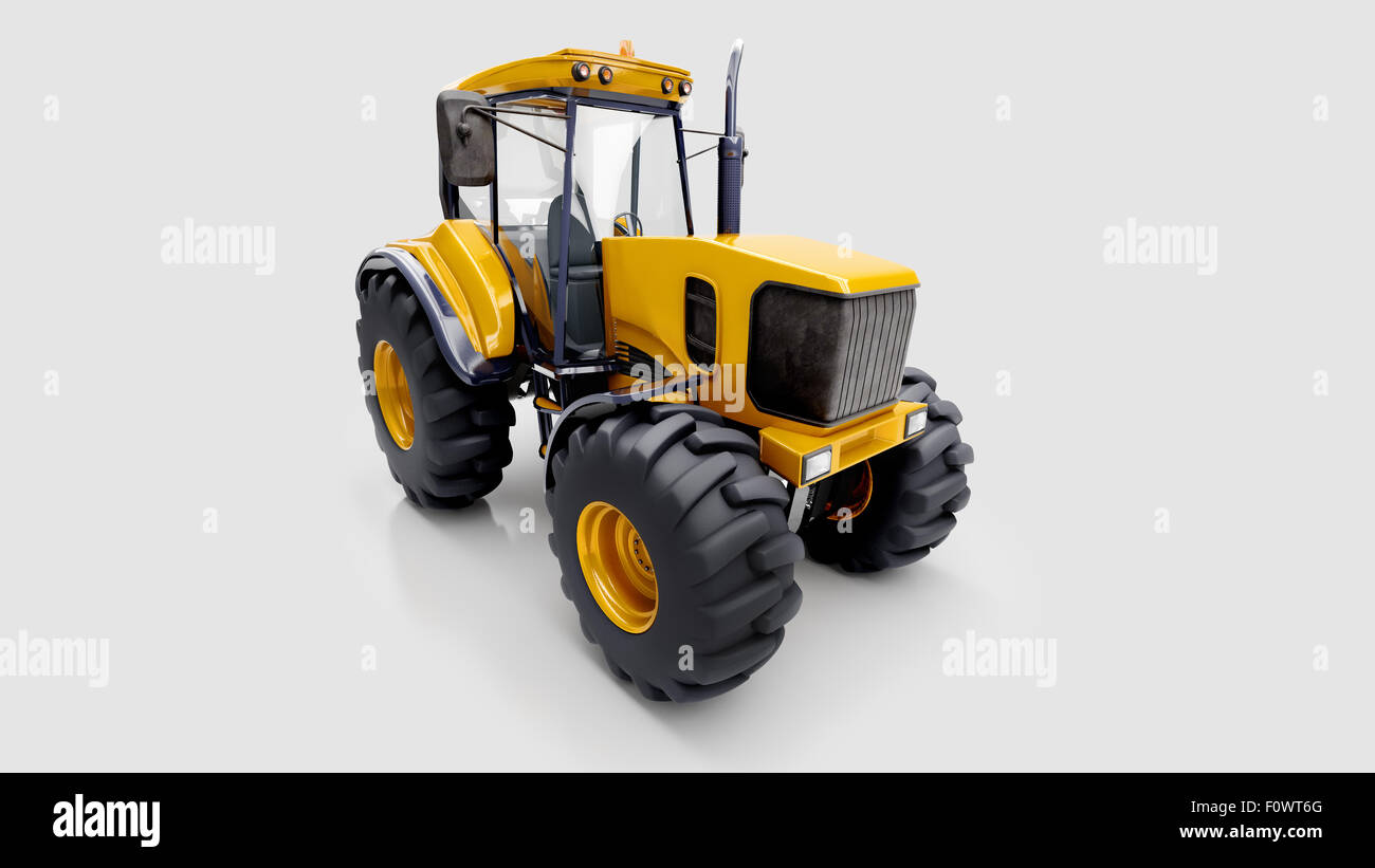 Farm tractor in light studio Stock Photo - Alamy