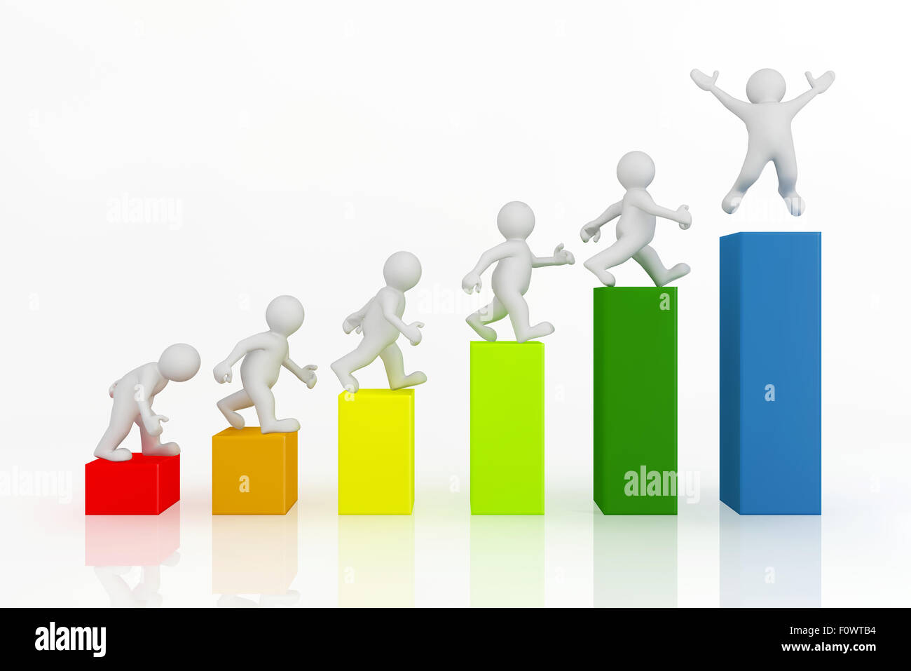 3d white people businessman statistics hi-res stock photography and ...