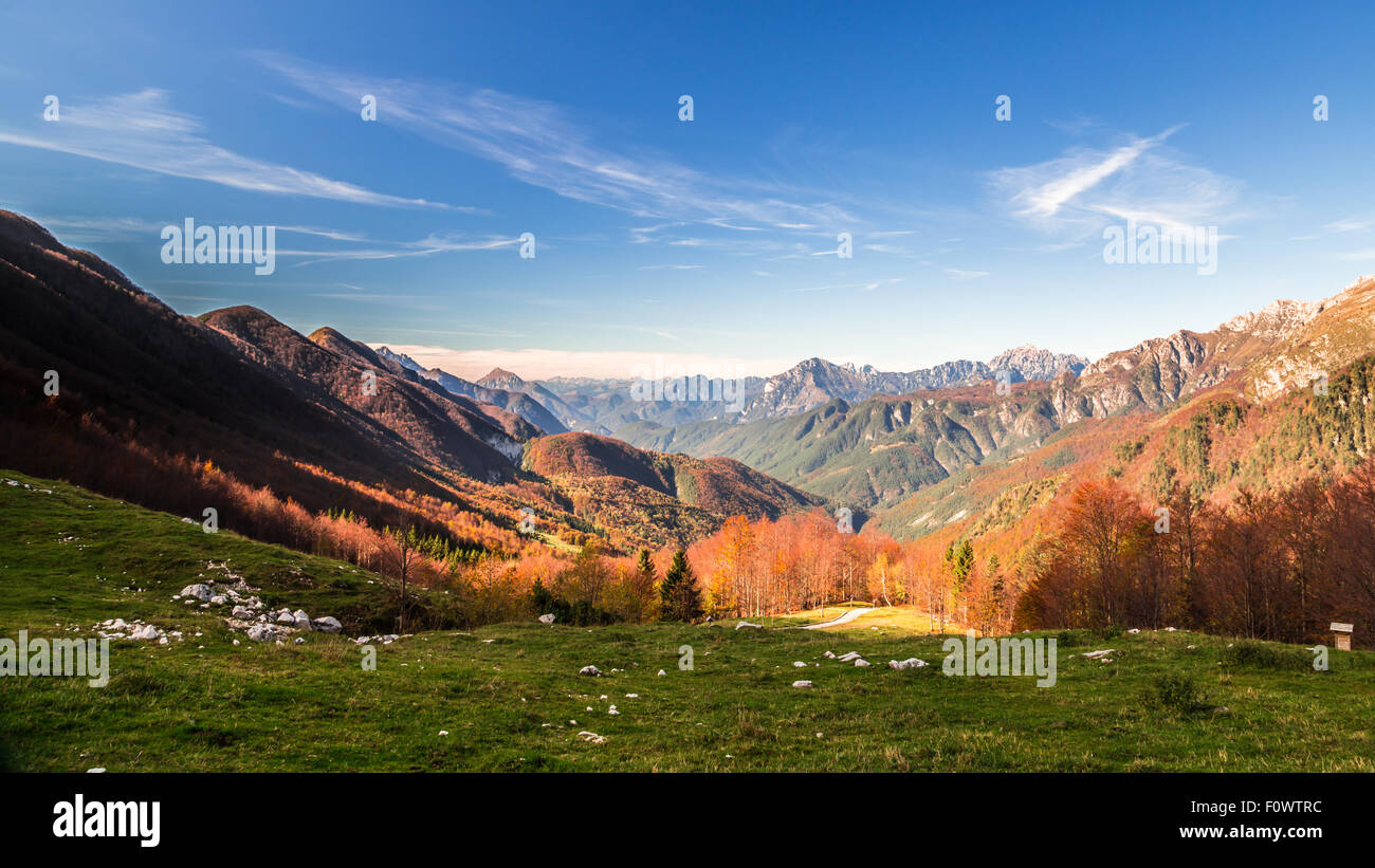 Fall is coming in the italian alps Stock Photo - Alamy