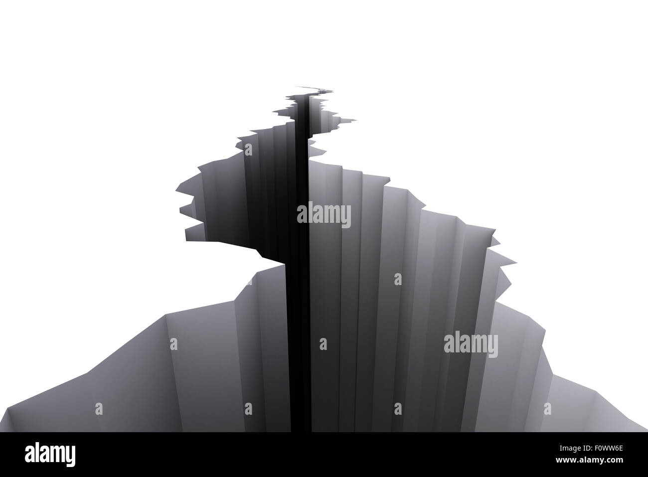 White cracked ground floor rendered in 3d Stock Photo - Alamy