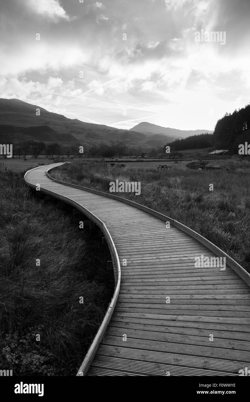 Winding walkway Black and White Stock Photos & Images - Alamy