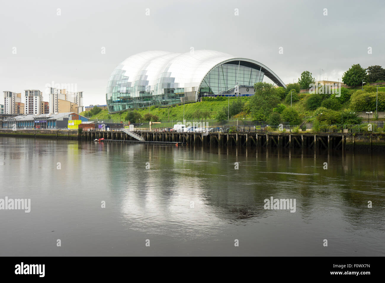 Sage Gateshead. Music centre on Gateshead Quays Stock Photo - Alamy