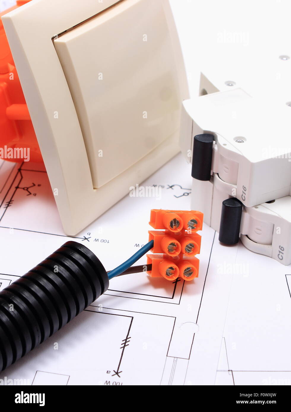 Components for use in installations and electrical diagrams, copper ...