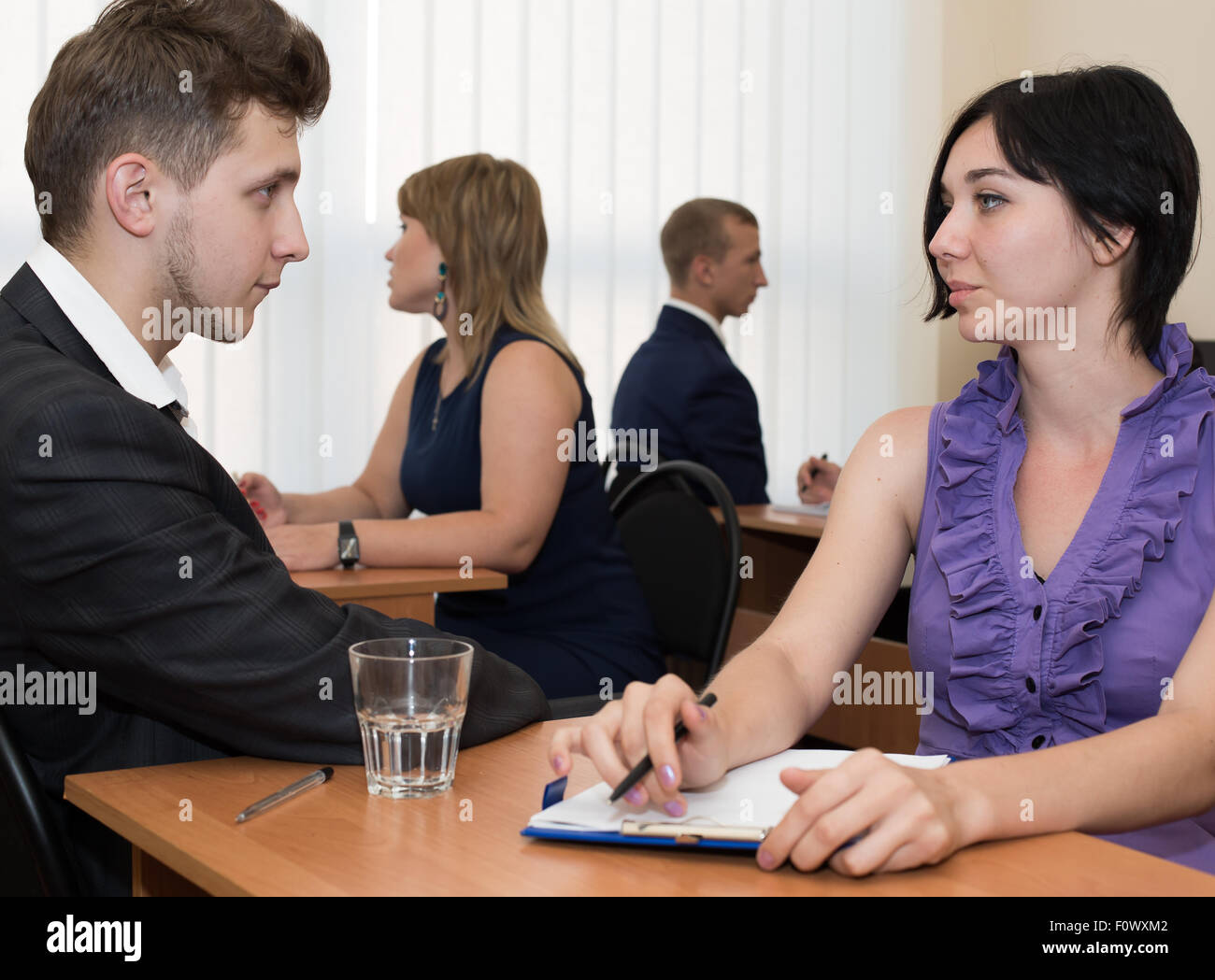 Interview work office hi-res stock photography and images - Alamy