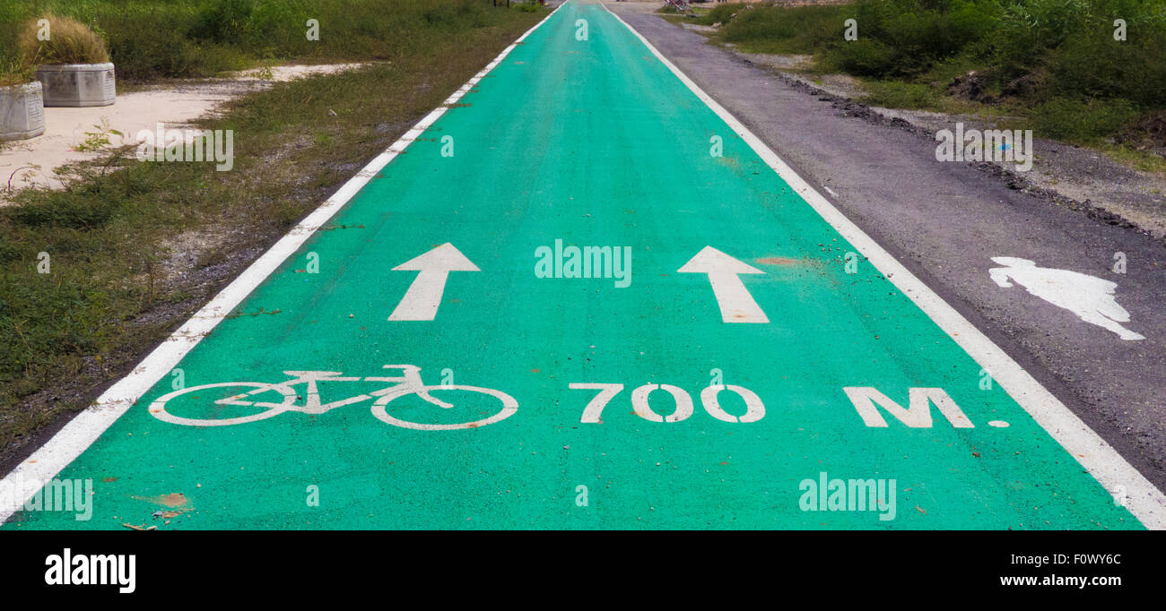 Construction of a Bicycle Track Stock Photo - Alamy