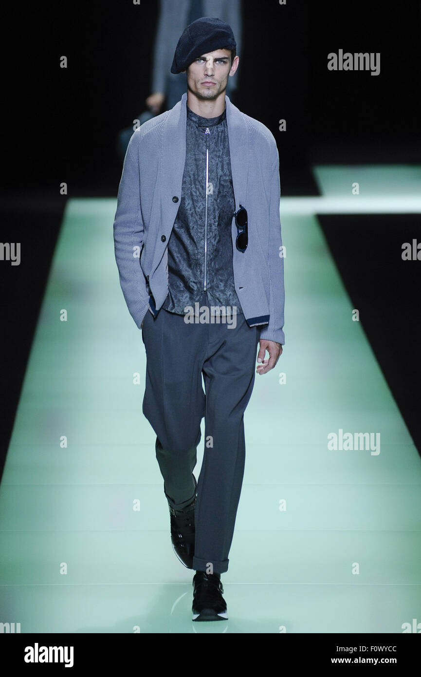 Milan Men's Fashion Week Spring/Summer 2016 - Emporio Armani - Catwalk ...