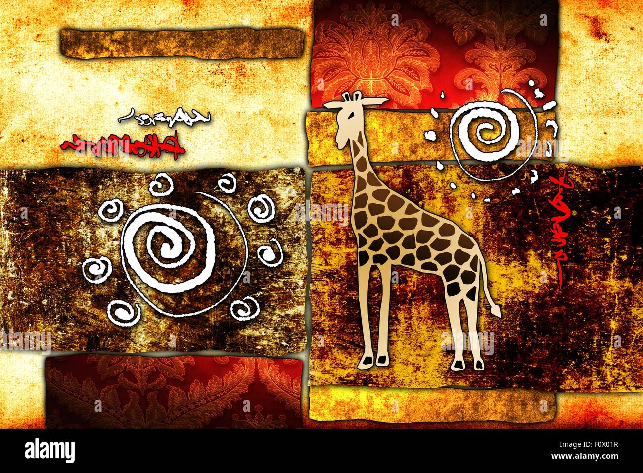 African ethnic retro vintage Stock Photo - Alamy