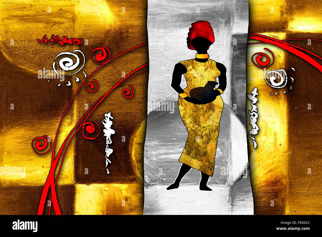 African ethnic retro vintage Stock Photo - Alamy