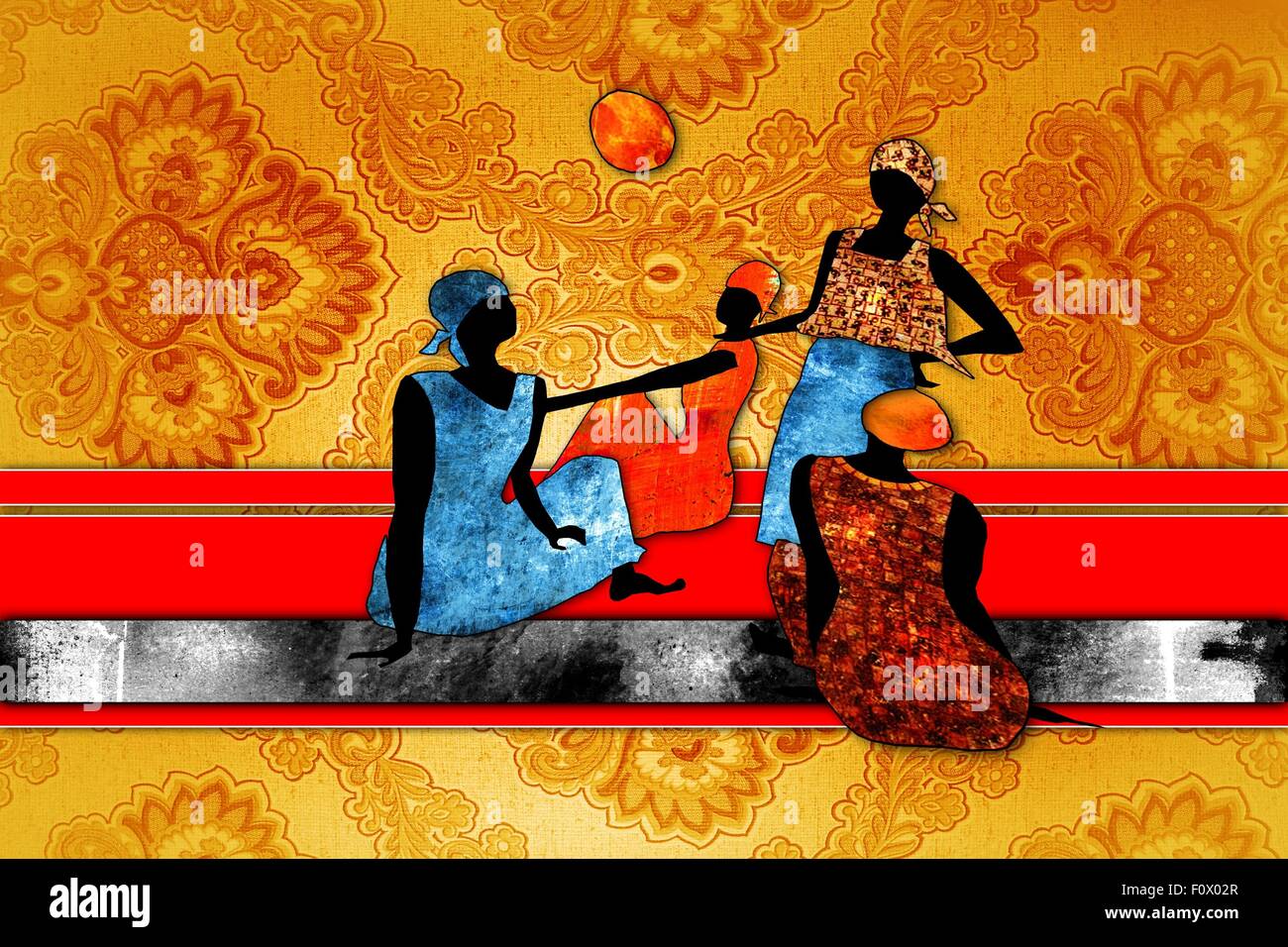 African ethnic retro vintage Stock Photo - Alamy