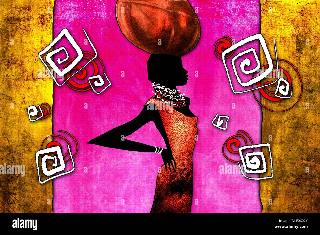 African ethnic retro vintage Stock Photo - Alamy