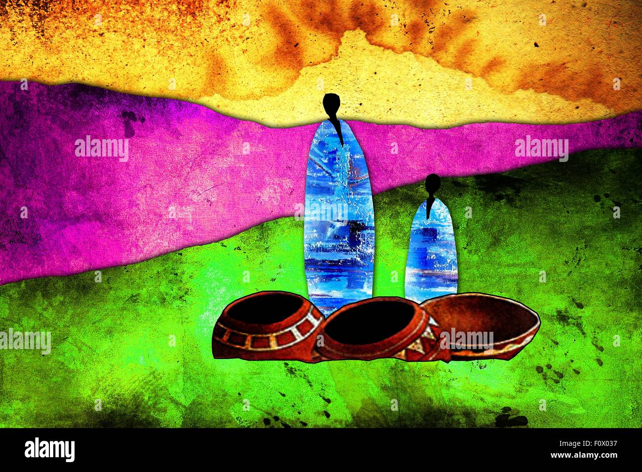 African ethnic retro vintage Stock Photo - Alamy