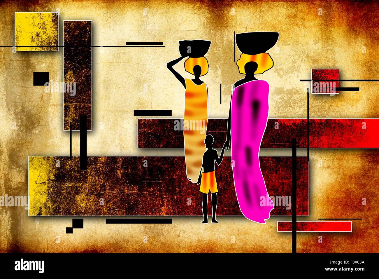 African ethnic retro vintage Stock Photo - Alamy