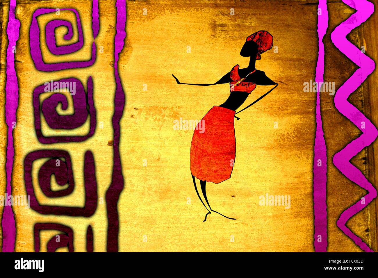 African ethnic retro vintage Stock Photo - Alamy
