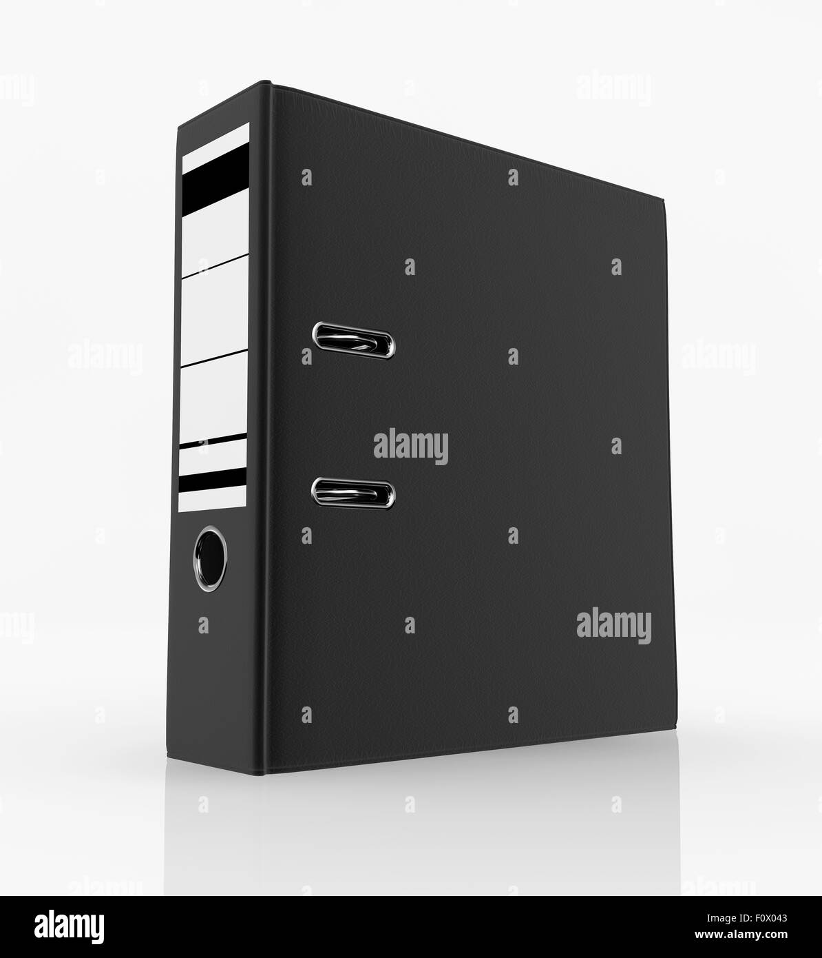 Black folder isolated on white background - database storage concept ...