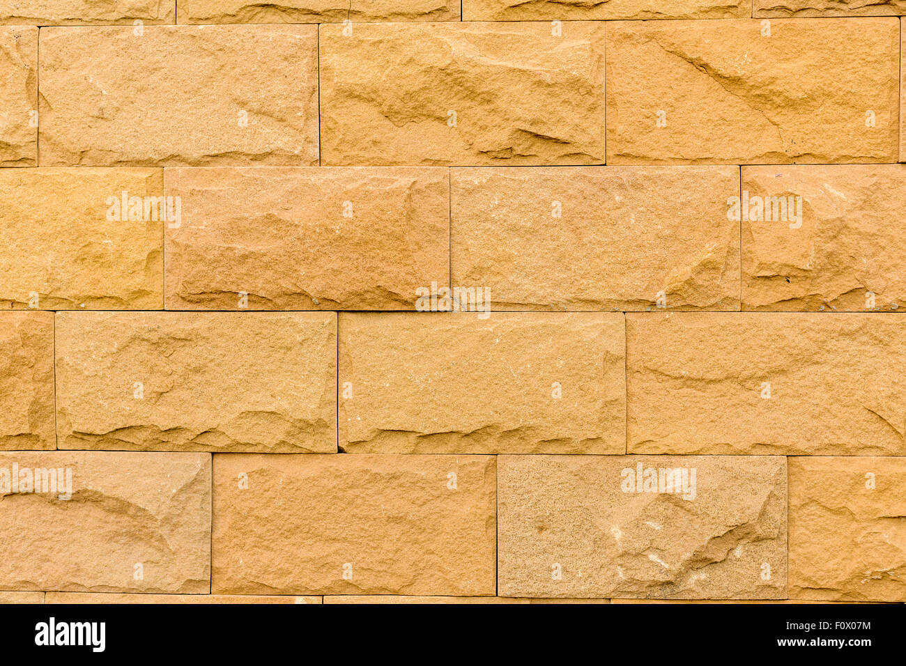 Close-up shot of stone brick wall revealing texture and detail Stock ...