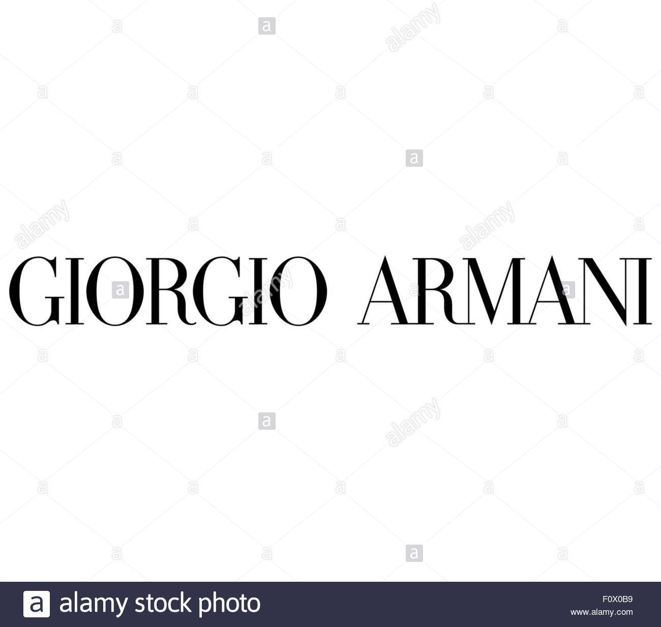 Armani Logo Stock Photos & Armani Logo Stock Images - Alamy