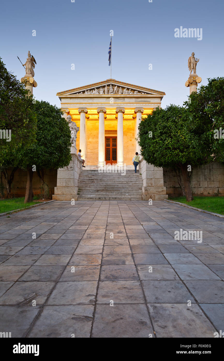 Building of the modern Academy of Athens, the highest research ...