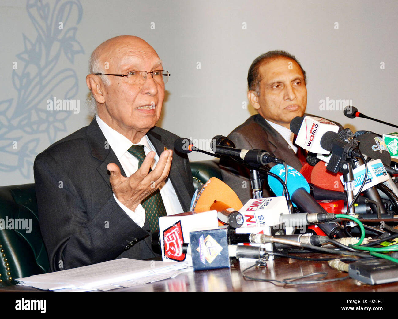 Islamabad. 22nd Aug, 2015. Photo released by Pakistan's Press ...