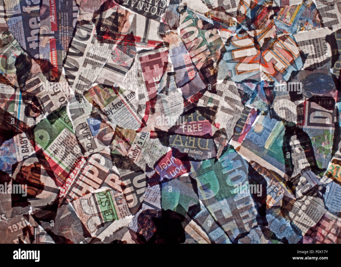 Creative handmade newspaper background hi-res stock photography and ...