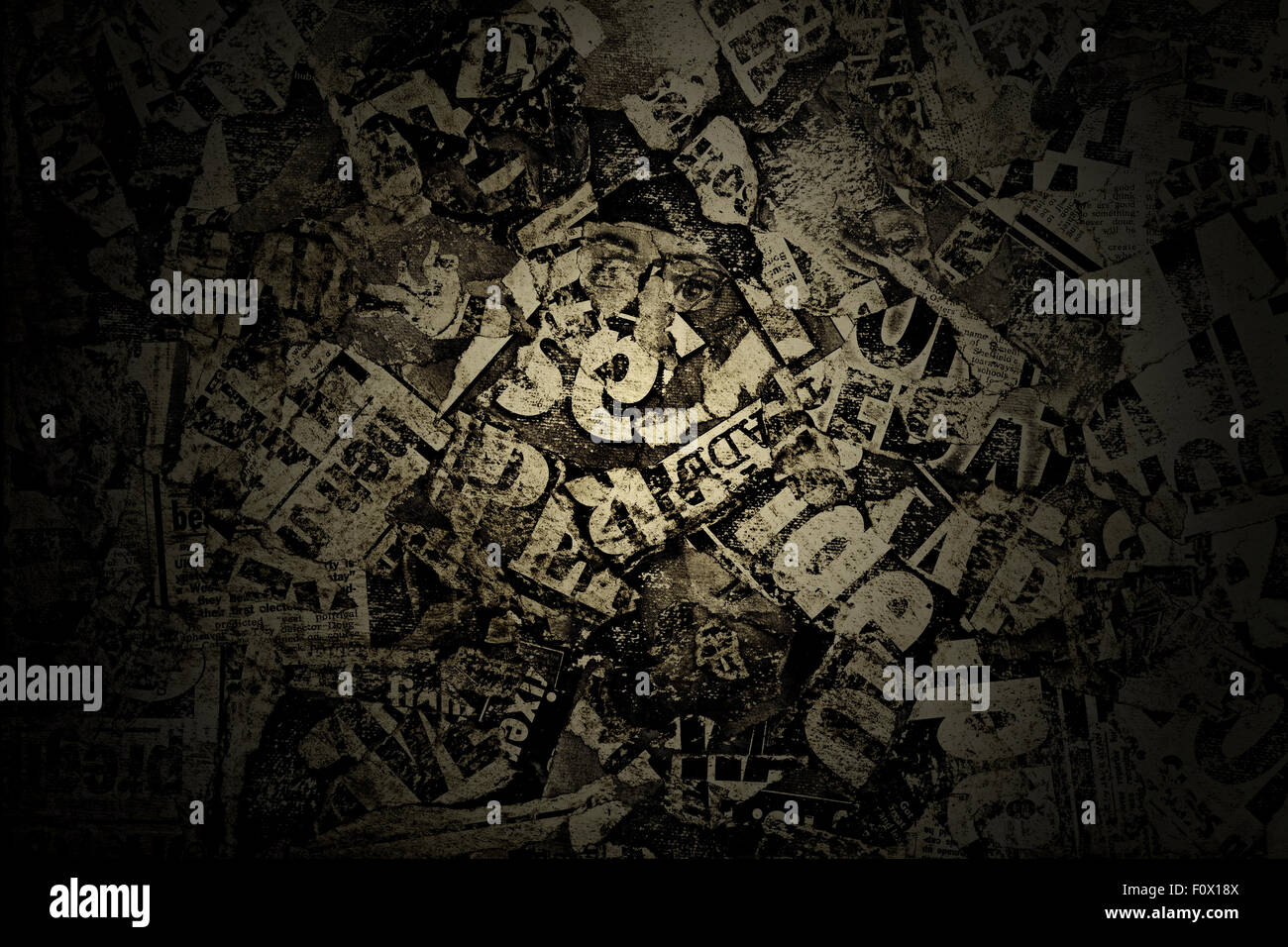 Dark Cinematic Newspaper Background Stock Photo - Alamy