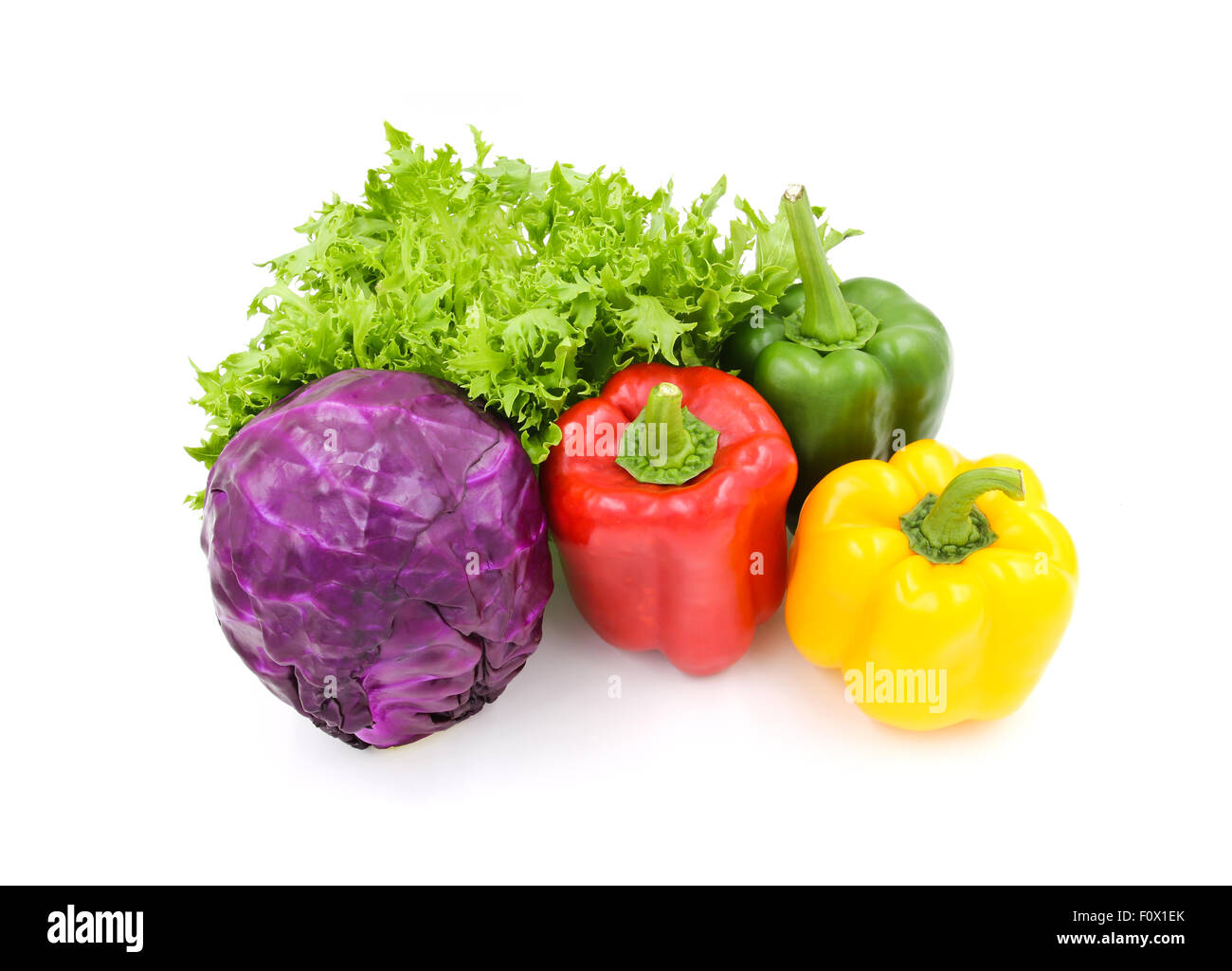 Vegetables isolated on white background Stock Photo - Alamy