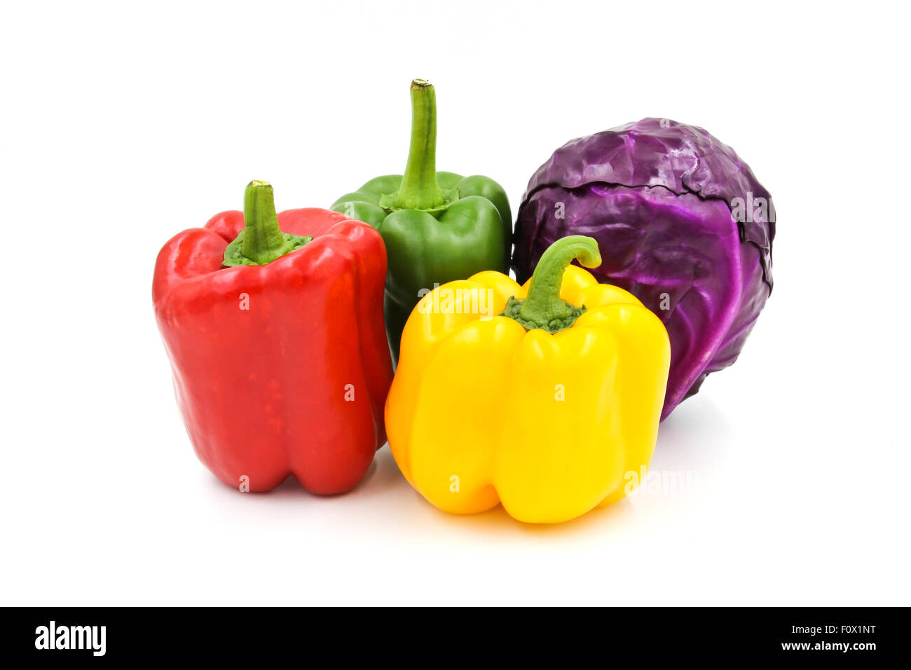 Vegetables isolated on white background Stock Photo - Alamy