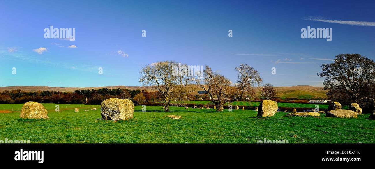 Long Meg Stone Circle Stock Photo - Alamy