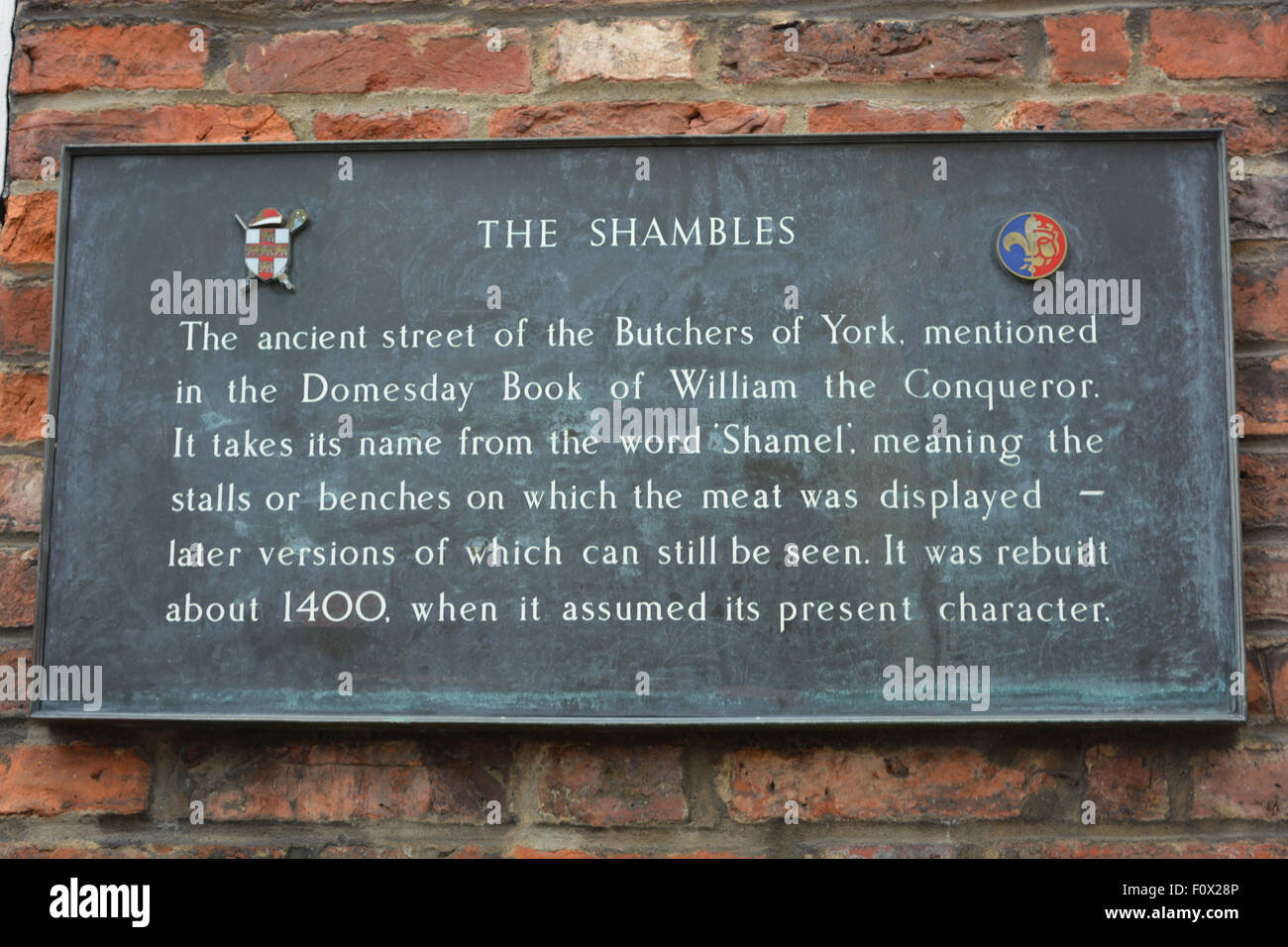 Shambles Street Sign High Resolution Stock Photography and Images - Alamy