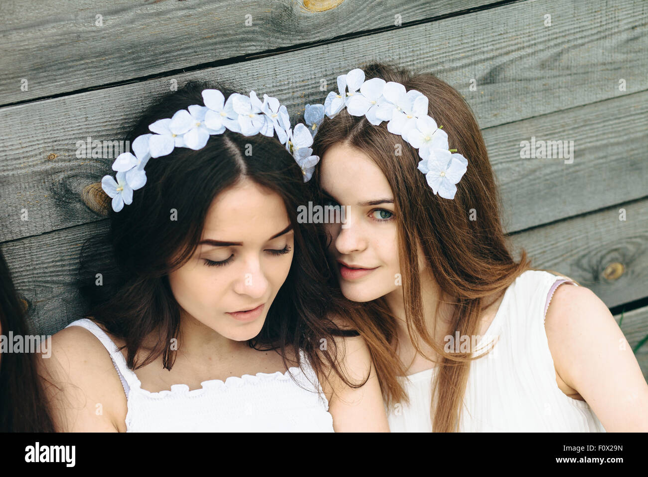 Two beautiful girl Stock Photo - Alamy