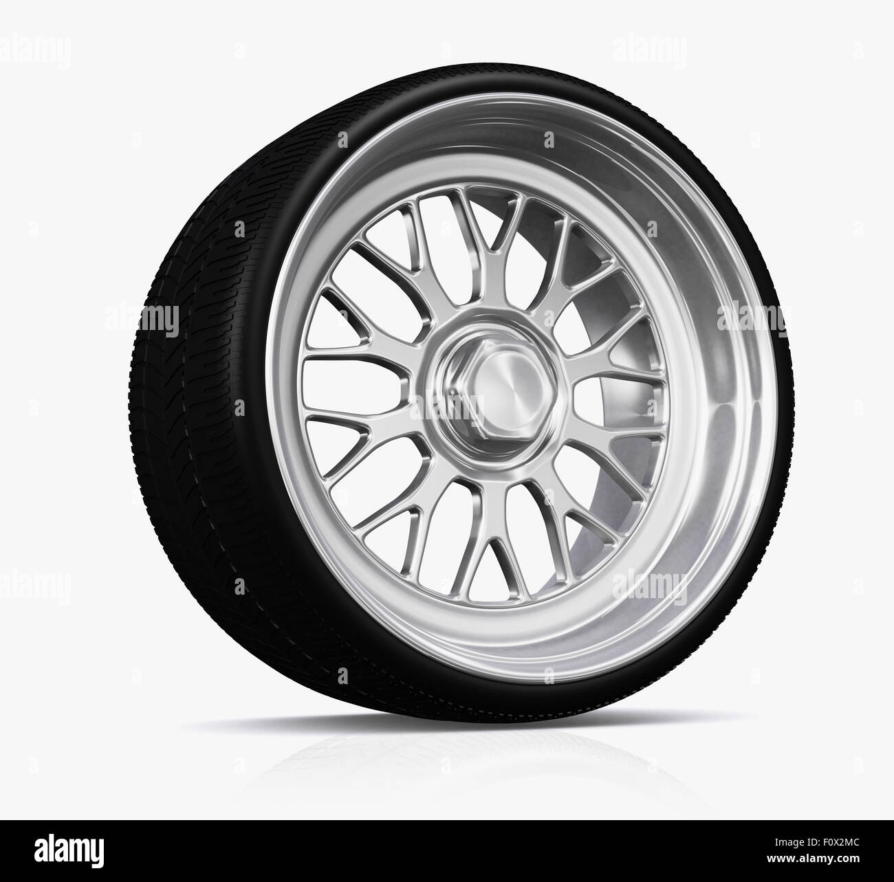 Car wheel isolated on white background, vehicle part Stock Photo - Alamy