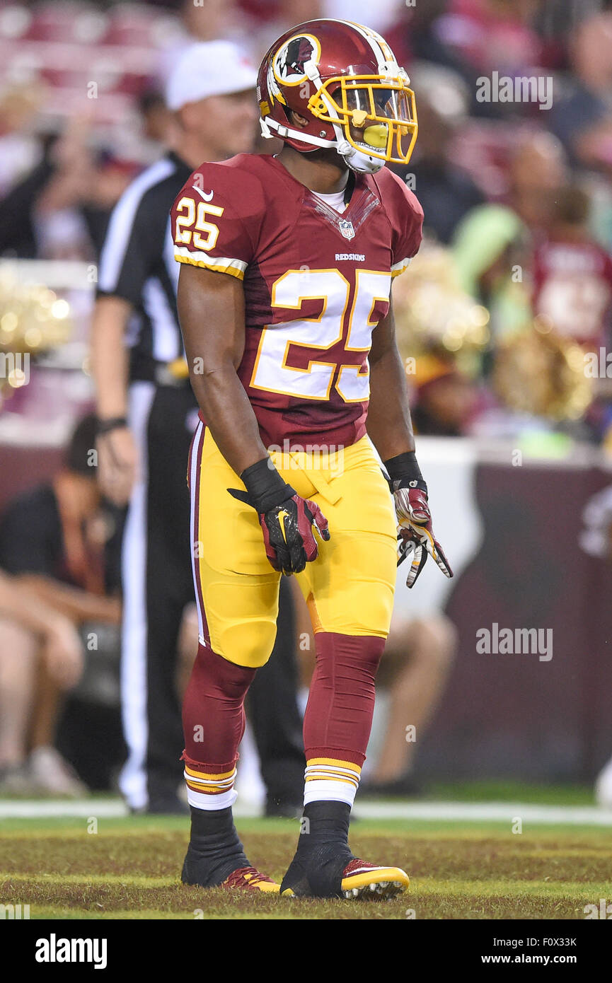 AUG 20, 2015 : Washington Redskins defensive back Justin Rogers (25 ...