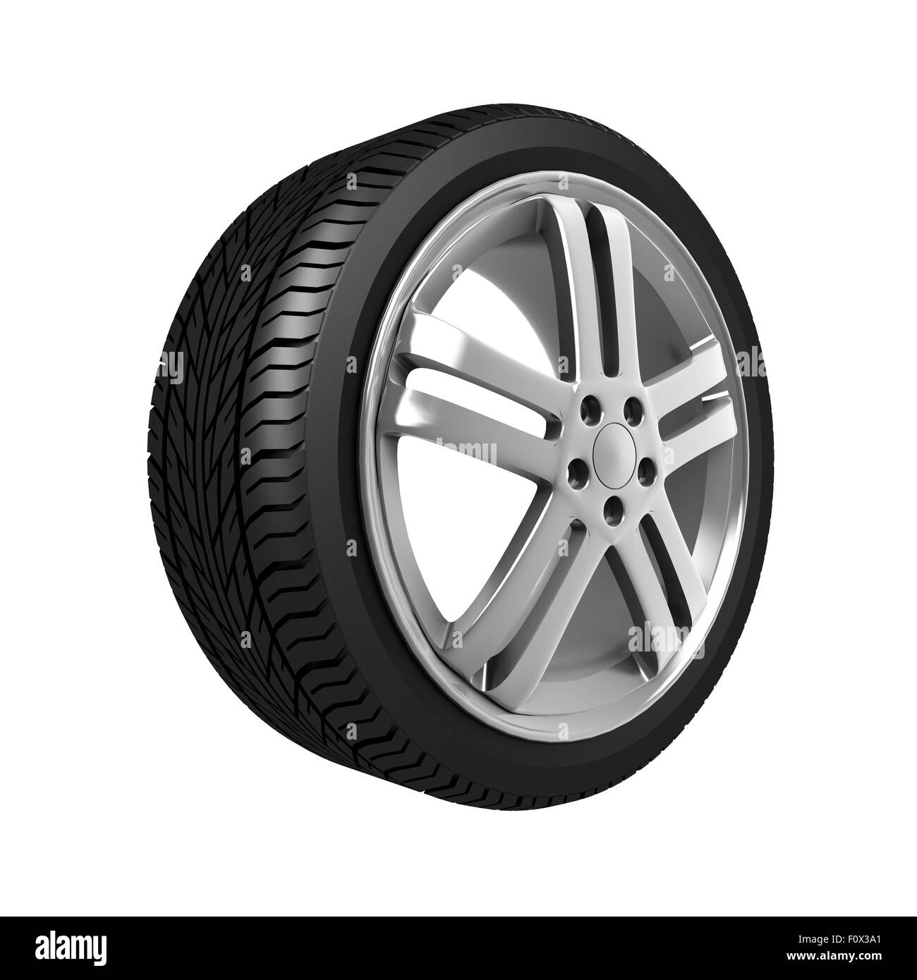 White alloy wheels Black and White Stock Photos & Images - Alamy