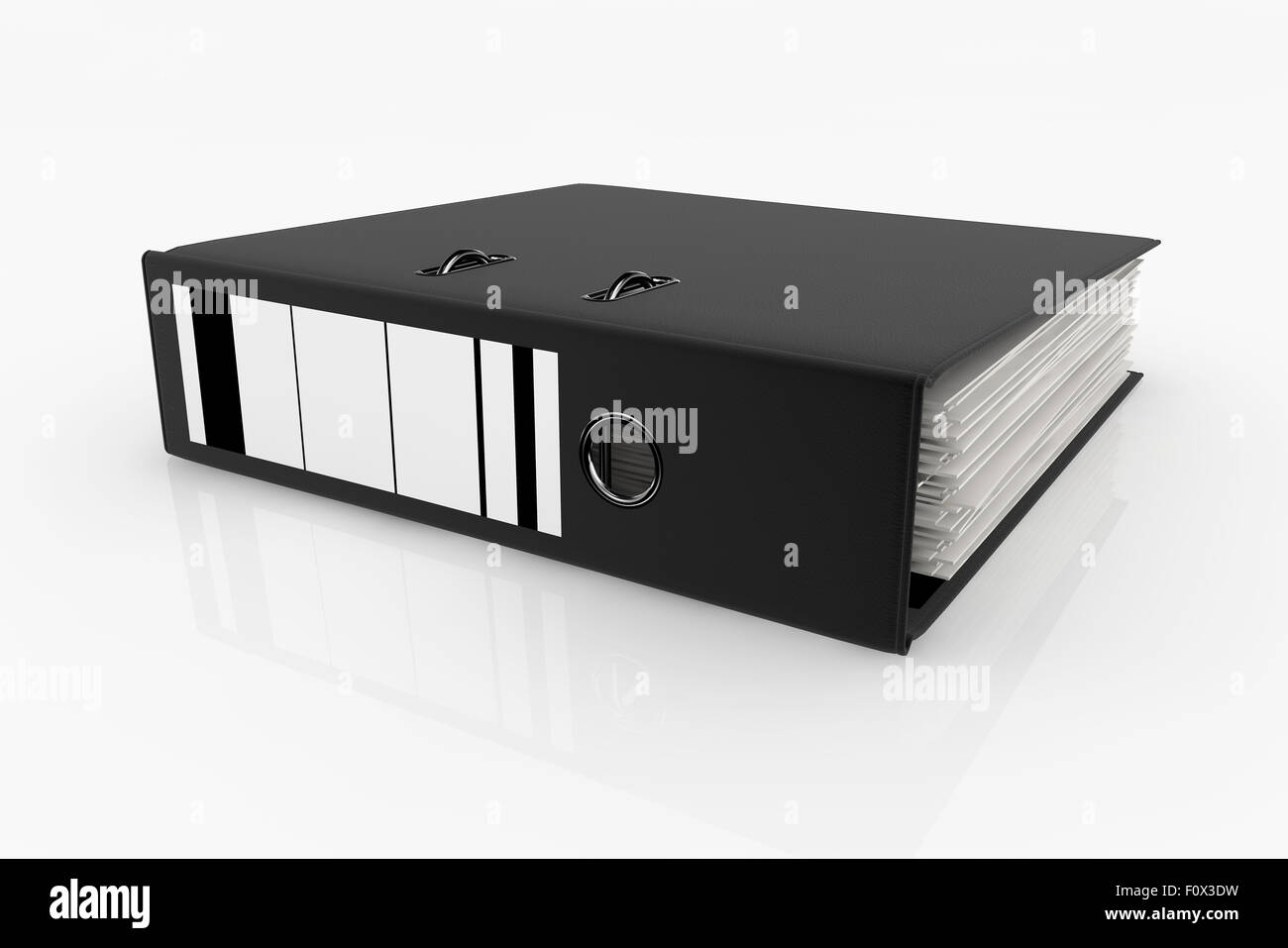 Black folder isolated on white background - database storage concept ...