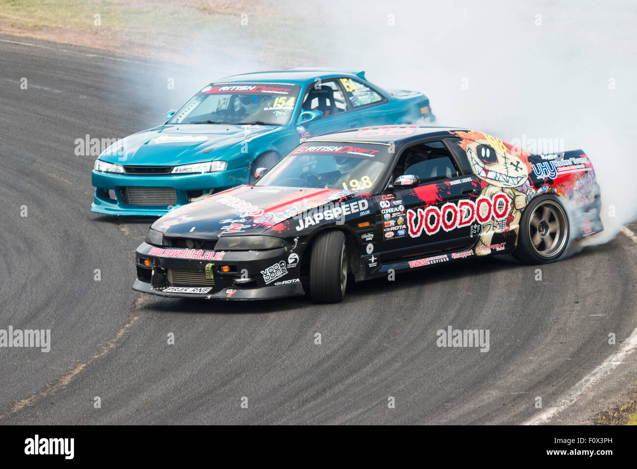 British Drift Championship Teesside Autodrome 2015 Team Voodoo 198 Mike ...
