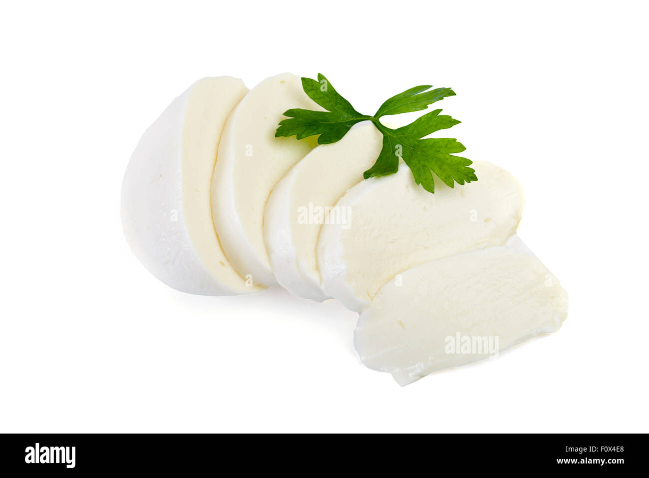 Mozzarella Isolated On White High Resolution Stock Photography and ...