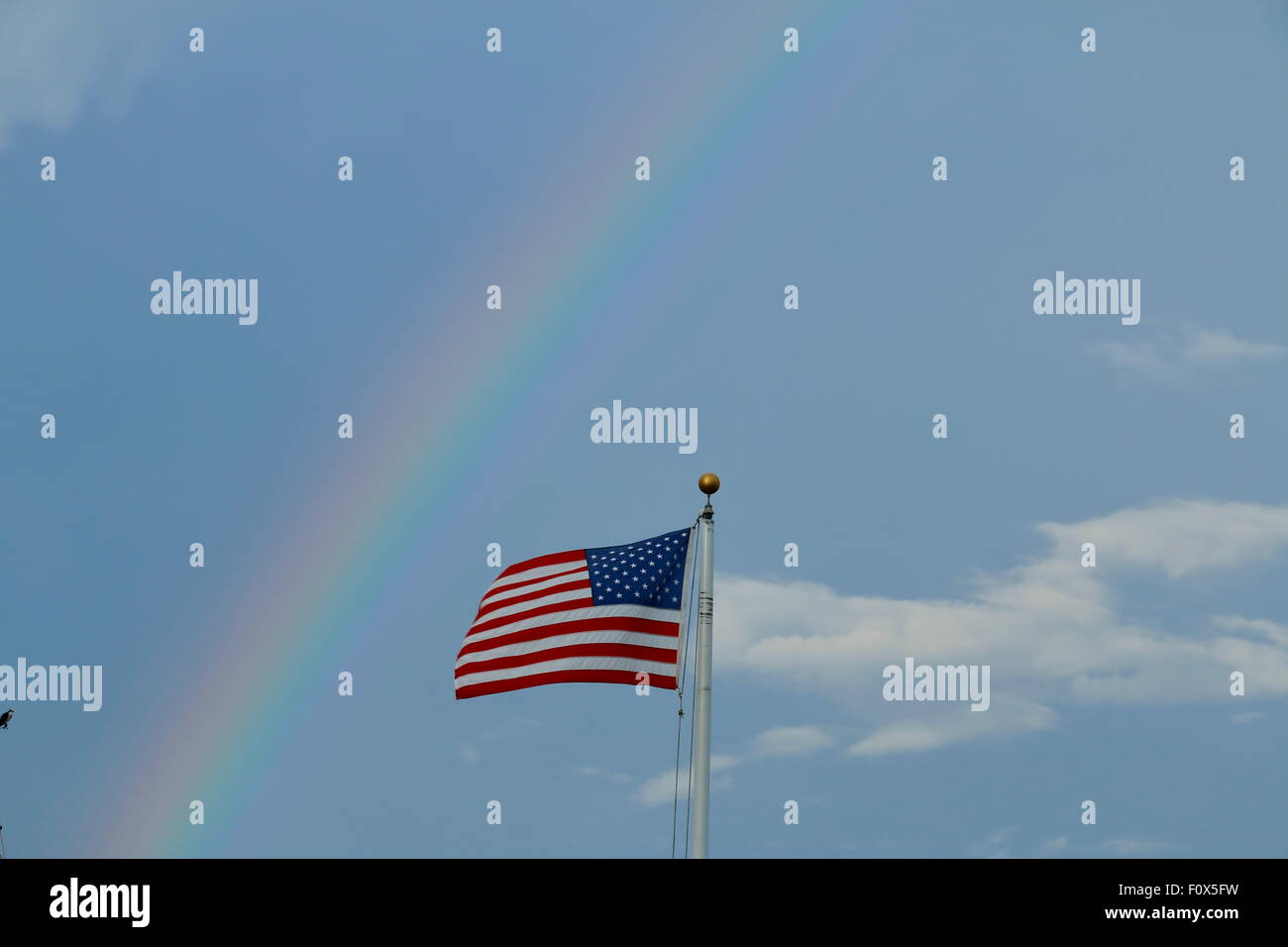 American flag rainbow hi-res stock photography and images - Alamy
