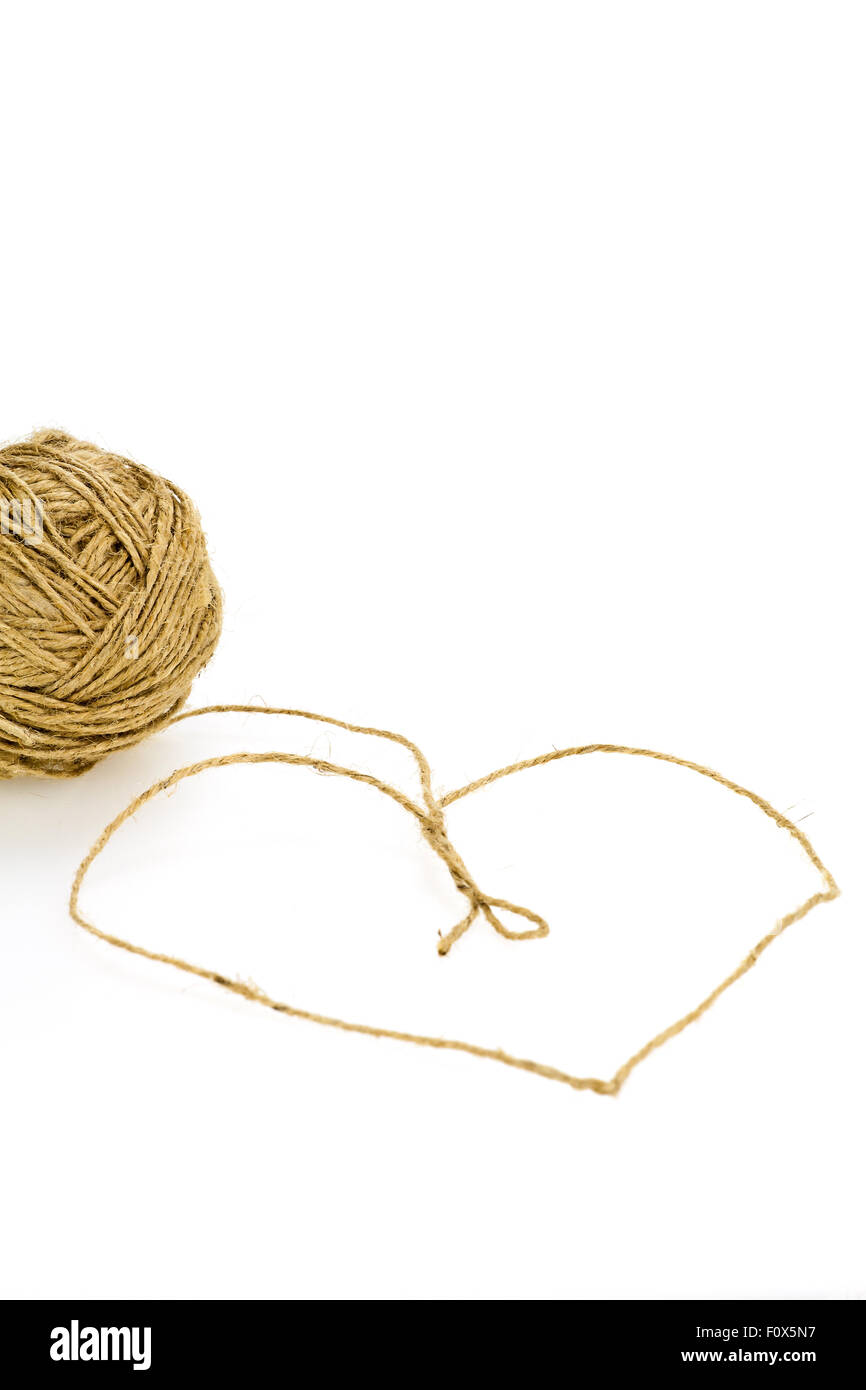 Heart tied string symbol valentines hi-res stock photography and images ...