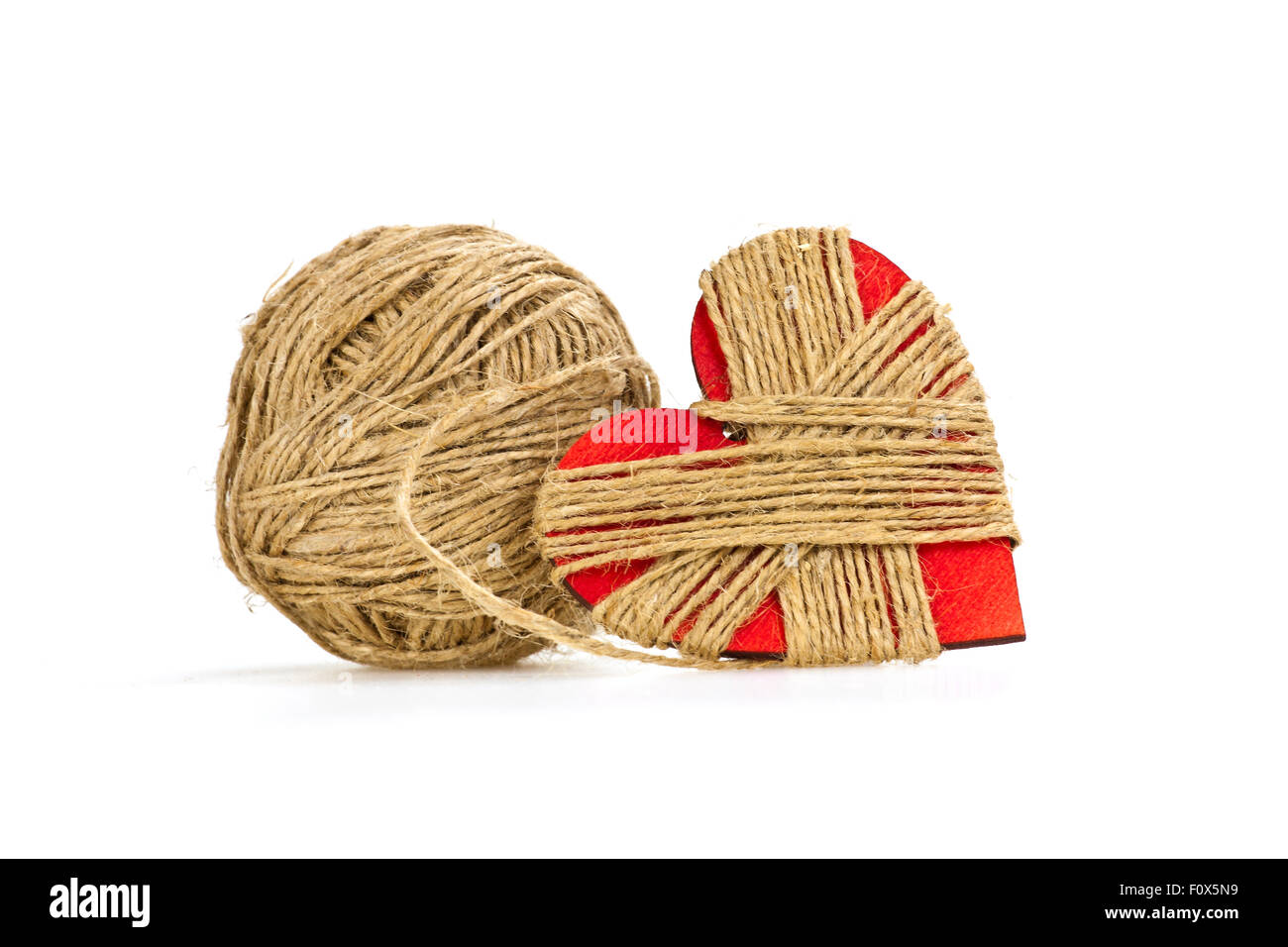 Heart tied string symbol valentines hi-res stock photography and images ...
