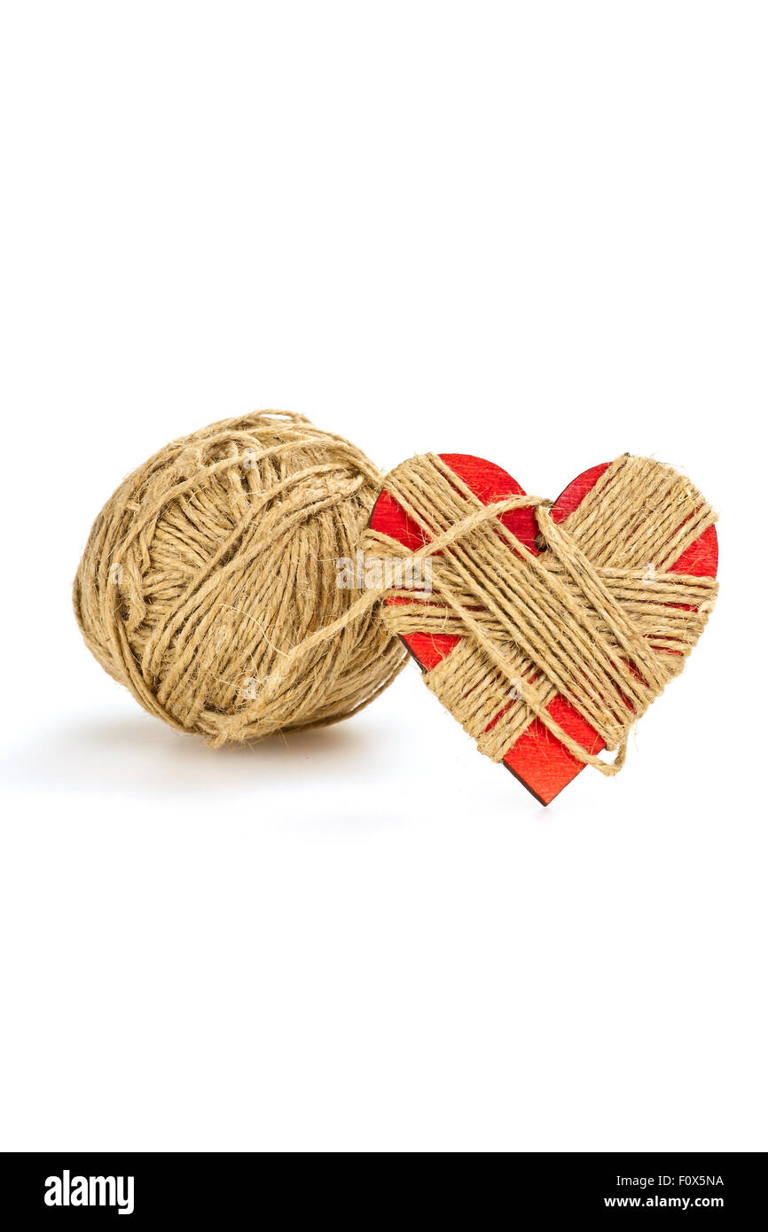 Heart tied string symbol valentines hi-res stock photography and images ...