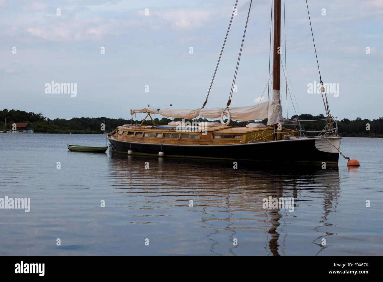 Wherry in Norfolk Broads Stock Photo - Alamy
