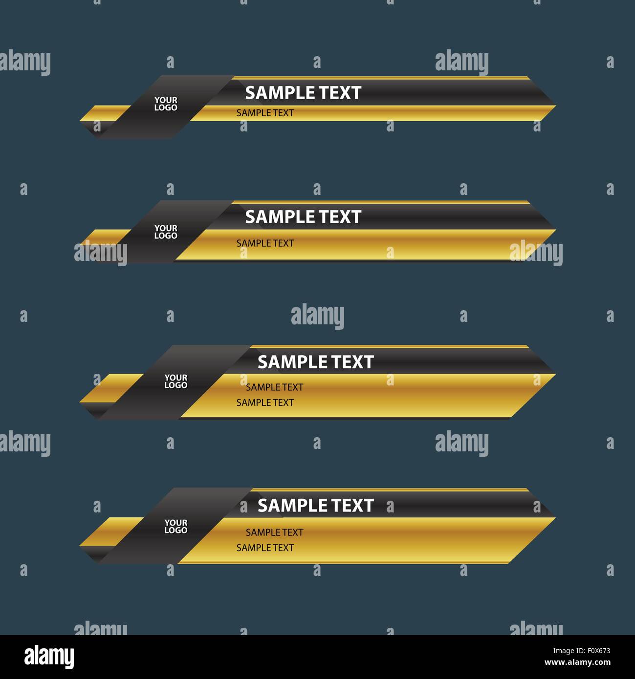 Set vector lower third contemporary hi-res stock photography and images ...