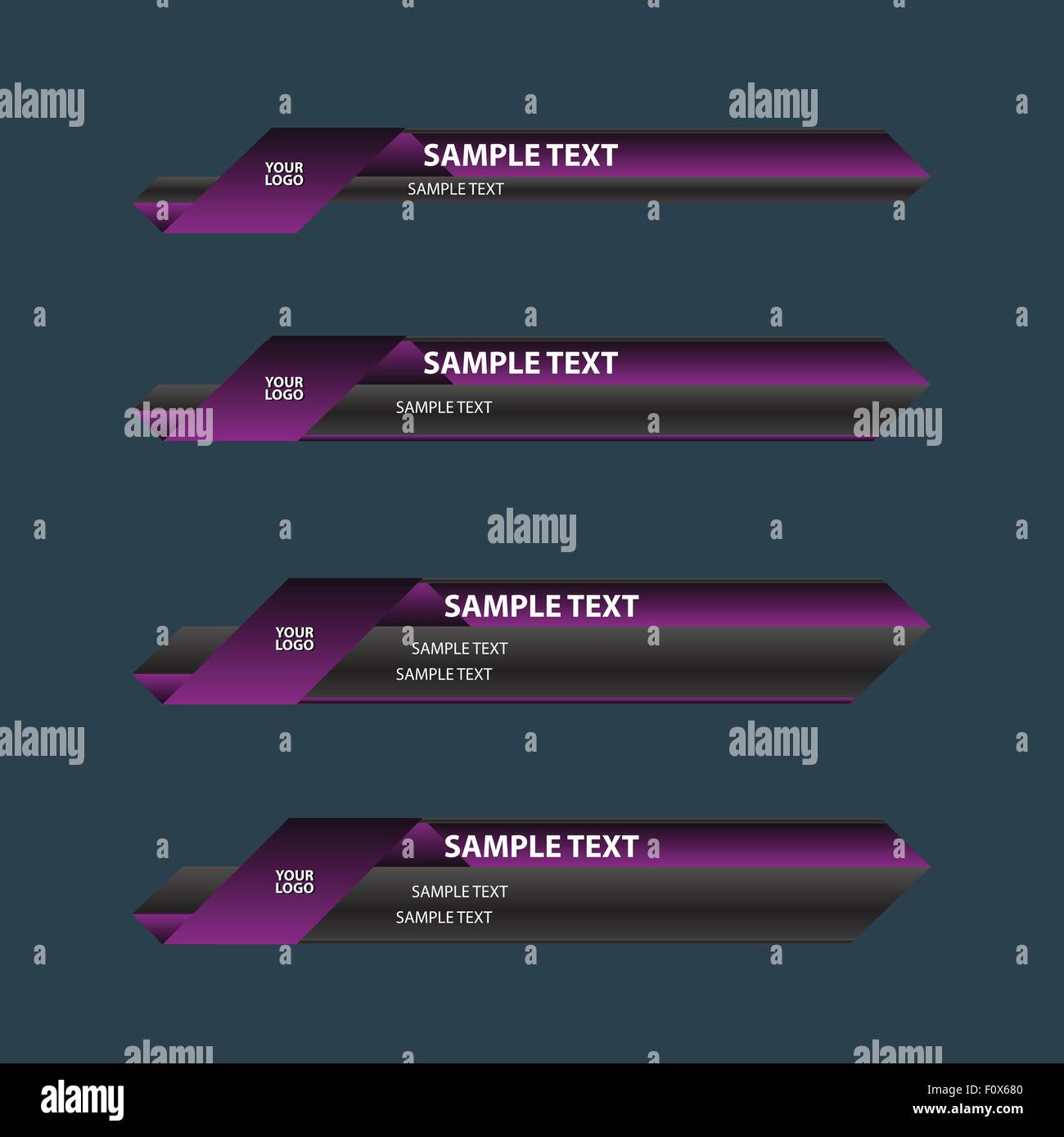 lower third banner bar screen broadcast Stock Vector Image & Art - Alamy