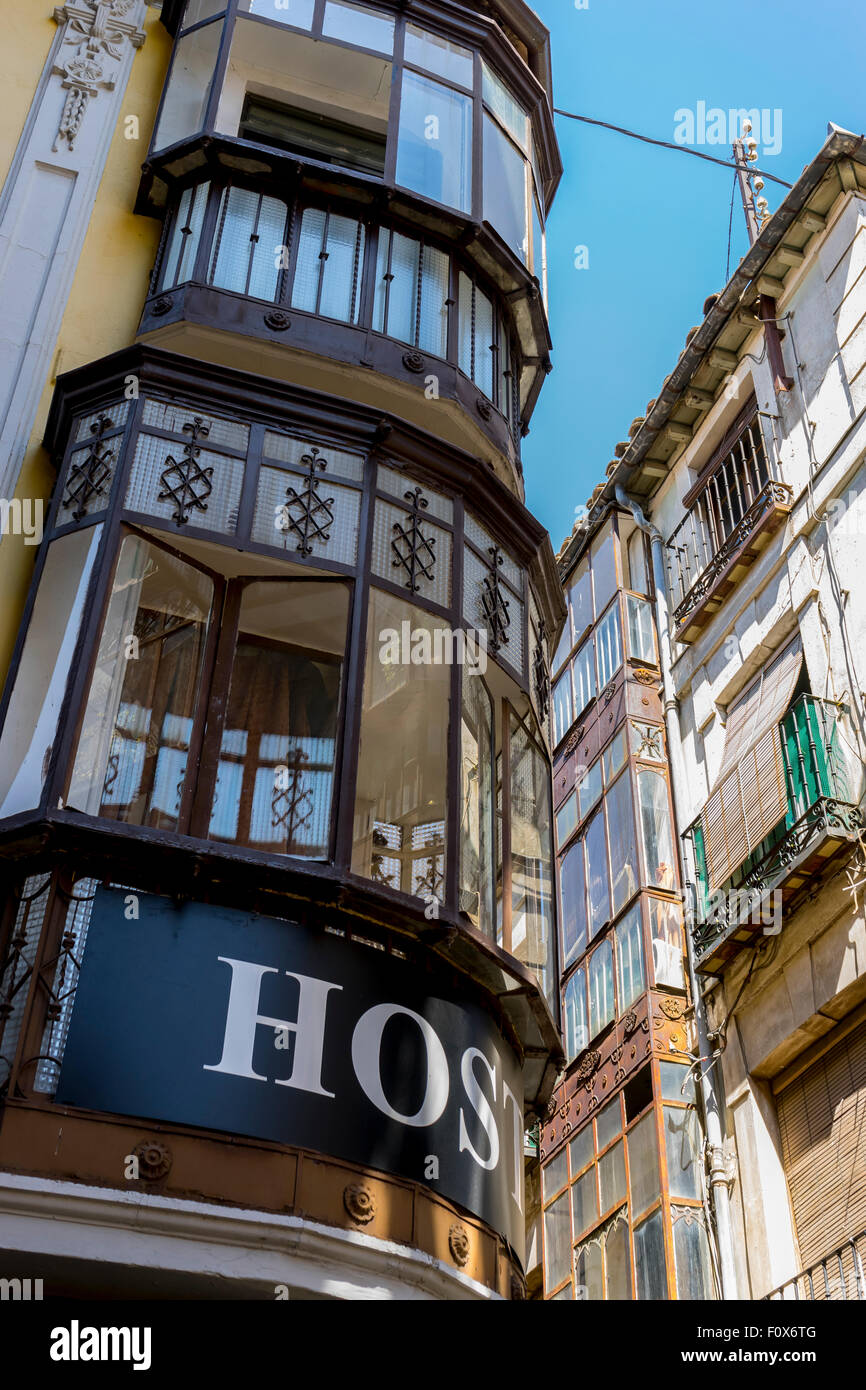 Tourism, streets of the city Toledo, medieval architecture and ...
