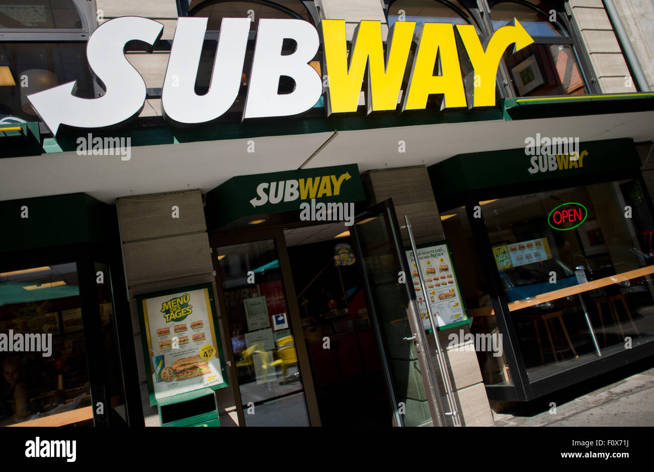 Hannover, Germany. 21st Aug, 2015. A branch of the fast food chain ...