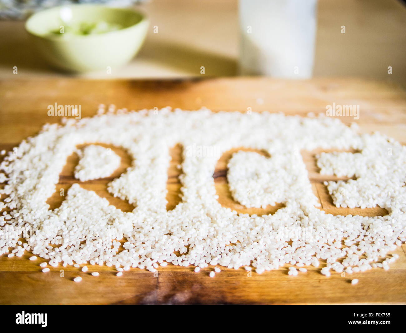 Rice word hi-res stock photography and images - Alamy