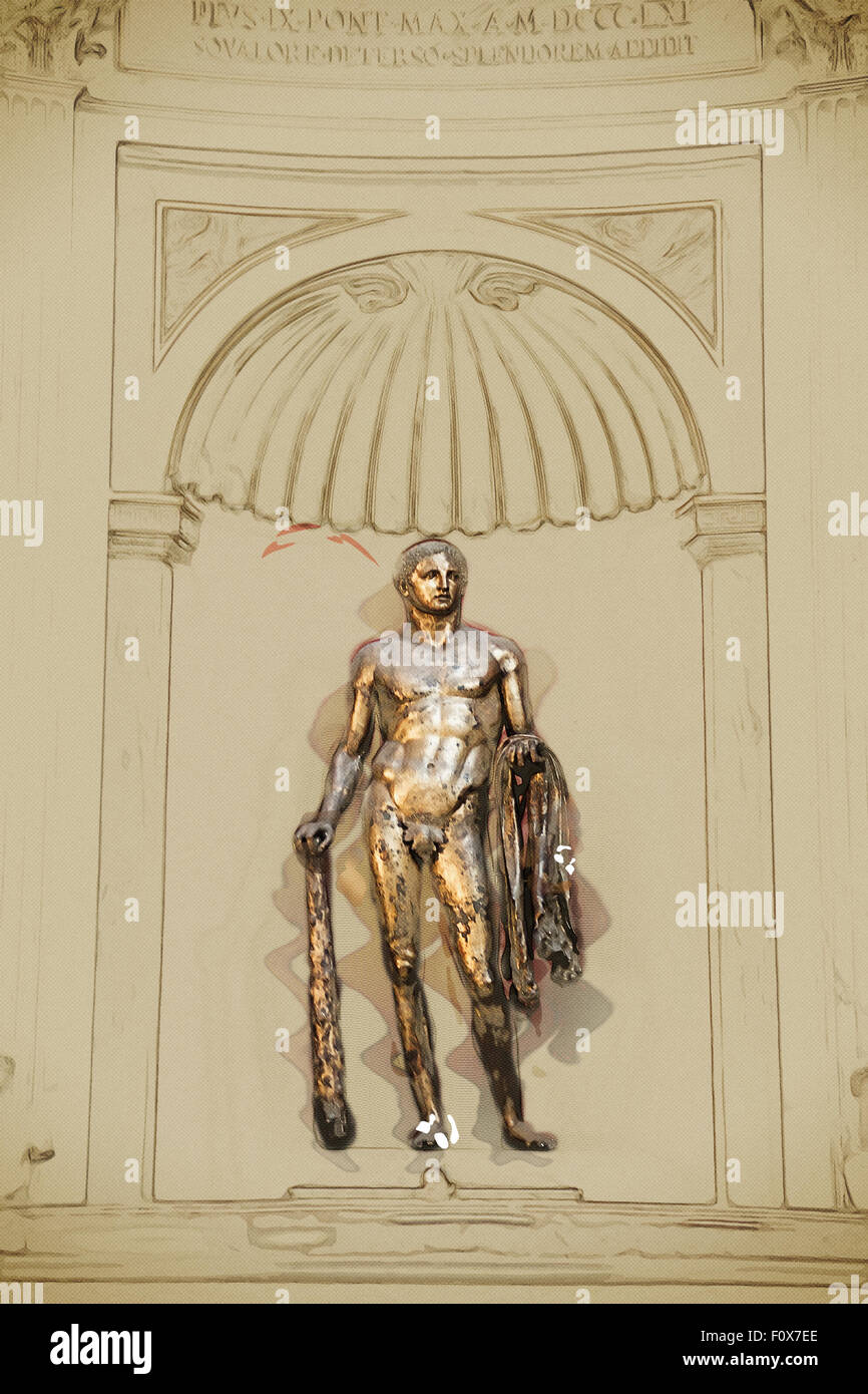 Ancient roman painting vaticani hi-res stock photography and images - Alamy