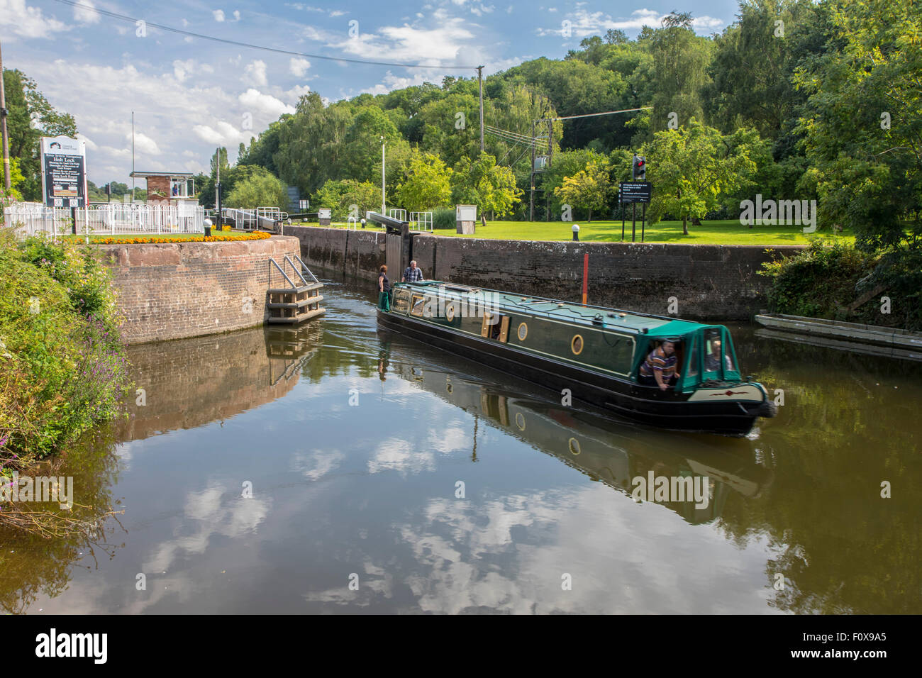 River Seven Holt lock Stock Photo - Alamy