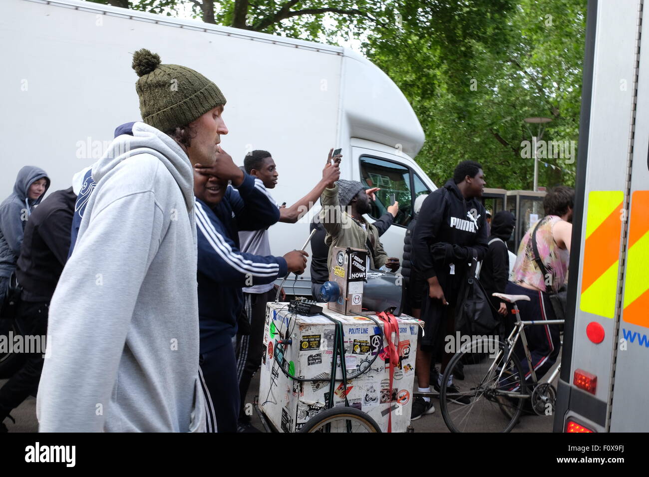 A mini riot occurred in East St as three Police officers came to aid a ...